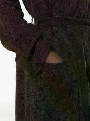 Andamane Belted Shawl-collar Cardigan