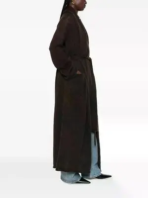 Andamane Belted Shawl-collar Cardigan