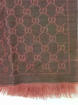 Gucci Gg Jacquard Reversible Scarf