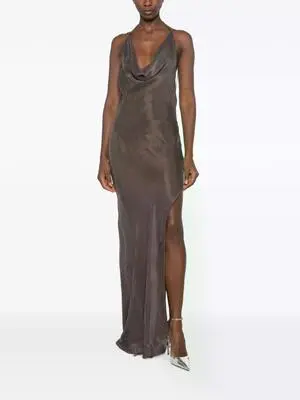 Andamane Cowl-neck Backless Maxi Dress