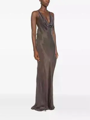 Andamane Cowl-neck Backless Maxi Dress