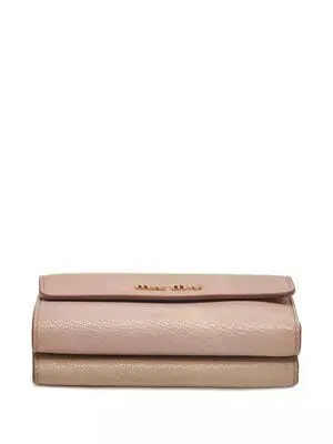 Miu Miu Logo-plaque Trifold Wallet