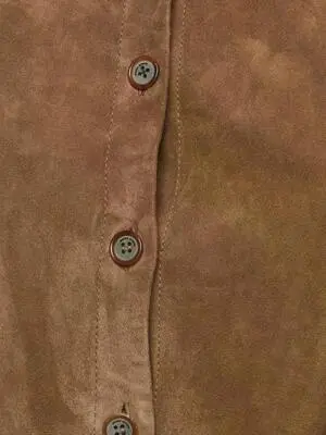 Magda Butrym Suede Long-sleeve Shirt