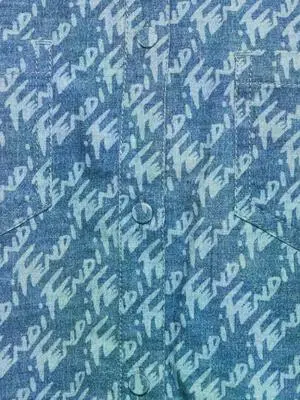 Fendi Logo-print Chambray Shirt