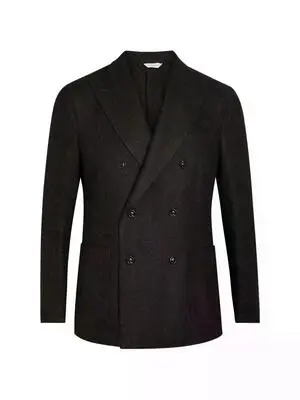 Boglioli Double-breasted Herringbone Blazer