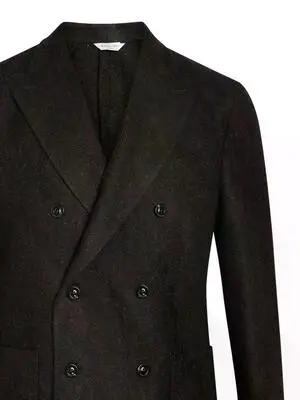 Boglioli Double-breasted Herringbone Blazer