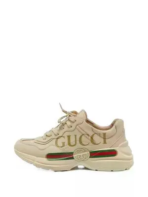 Gucci Rhyton Chunky Lace-up Sneakers - Neutrals