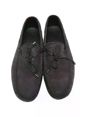 TOD'S Gommino Loafers With Bow Detail - Black