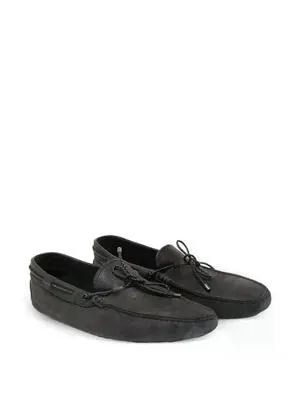 TOD'S Gommino Loafers With Bow Detail - Black