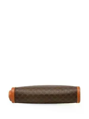 Celine 1995 Macadam Coated Canvas Clutch Bag