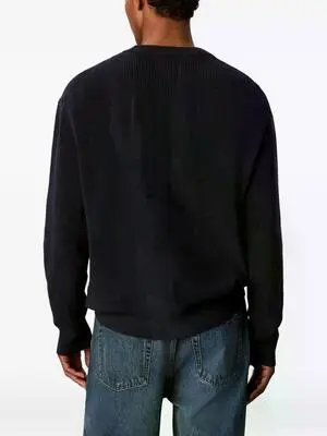 Calvin Klein Waffle-knit Logo-patch Sweater