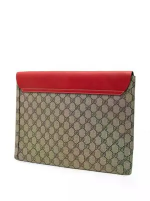 Gucci 2000-2015 Gg Supreme No Longer Not Yet Clutch Bag - Neutrals