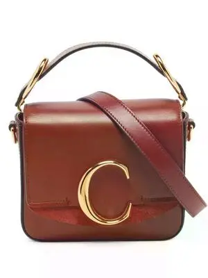 Chloé Mini C Shoulder Bag - Brown