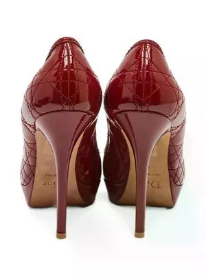 Dior Cannage-quilting Peep-toe Pumps