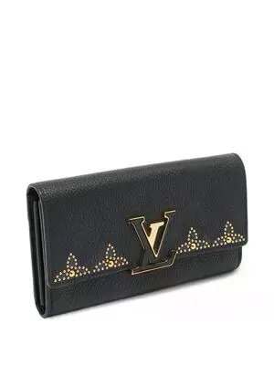 LOUIS VUITTON 2018 Capucines Studded Wallet