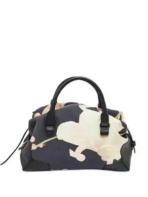 FERRAGAMO Floral Print Satchel Bag
