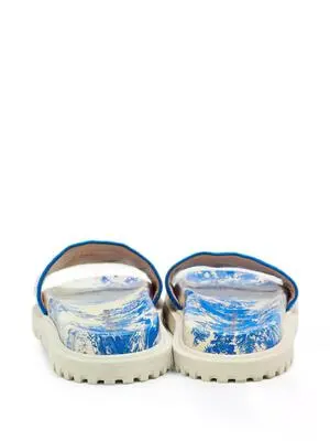 Dior Toile De Jouy Embroidered Sandals