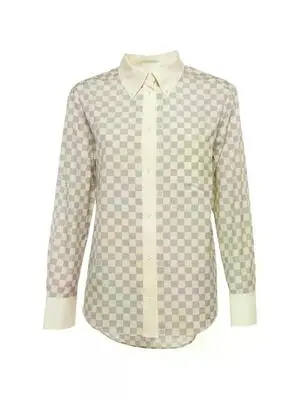 LOUIS VUITTON Damier Azur Check Shirt - Neutrals