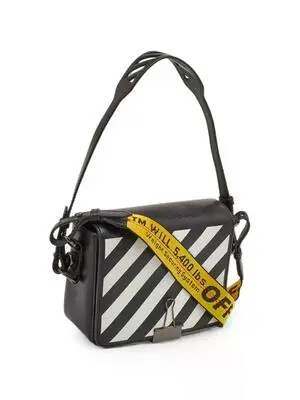 Off-White Medium Binder Clip Diagonal-print Shoulder Bag