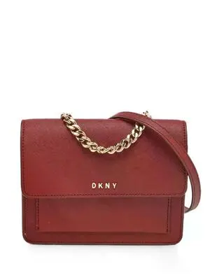 Dkny Bryant Park Saffiano-leather Crossbody Bag - Red