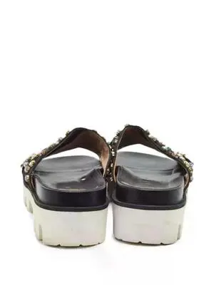Valentino Garavani Embellished Criss-cross Platform Sandals