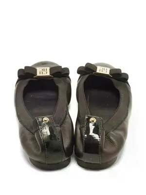 Carolina Herrera Bow-detail Cap-toe Ballet Flats