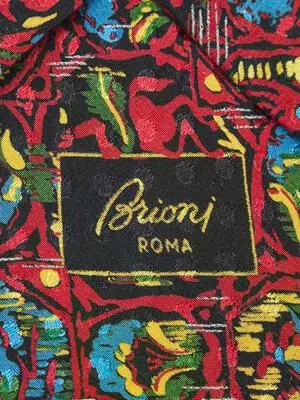 Brioni Graphic-motif Silk Tie