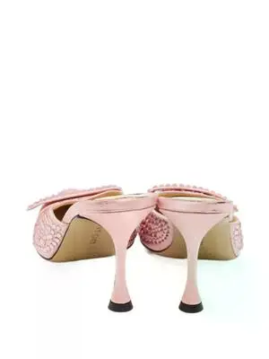 Mach & Mach Carrie Crystal-embellished Mules