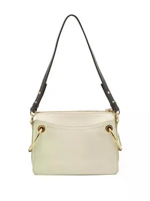 Chloé Suede Leather Ring Detail Bag - White