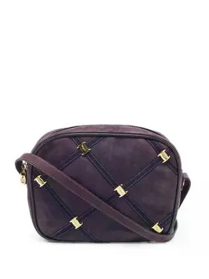 FERRAGAMO Quilted Studded Crossbody Bag