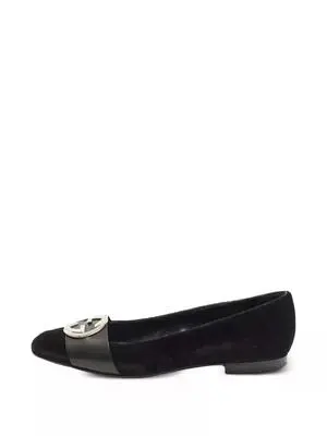Gucci Silver Tone Flats For Women