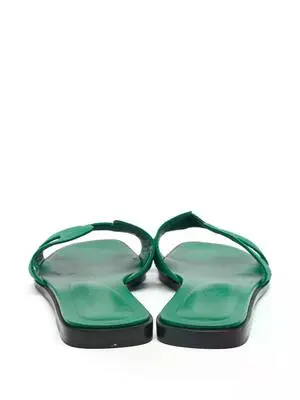 Hermès Oran H-cutout Sandals - Green