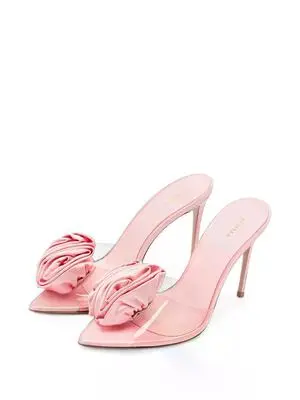 LE SILLA Rose Applique Slide Sandals