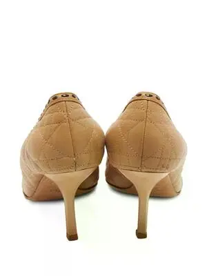 Dior Quilted Peep-toe Pumps