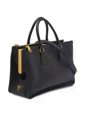 Prada Logo Plaque Double Zip Handbag