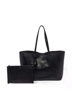 JIMMY CHOO Nine2five Crocodile-effect Tote Bag