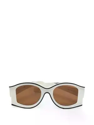 Loewe Geometric Frame Sunglasses - White