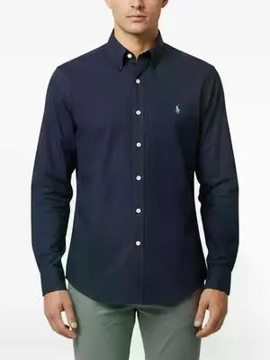 Polo Ralph Lauren Stretch Cotton Slim Fit Shirt - Blue