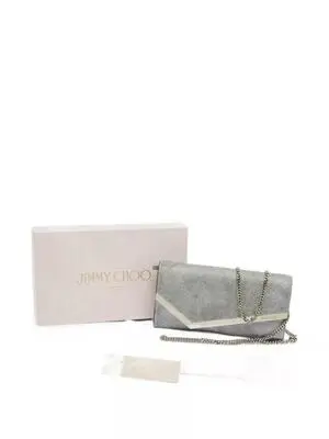 JIMMY CHOO Emmie Glitter Clutch Bag