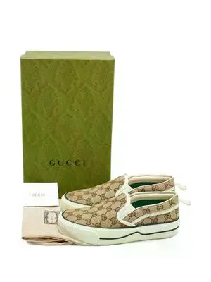 Gucci 1977 Logo-print Sneakers - Neutrals
