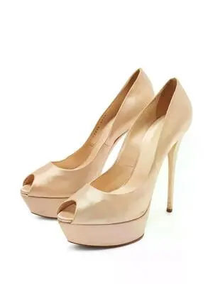 Casadei Peep-toe Platform Stiletto Heel Pumps