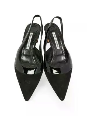 Manolo Blahnik Pointed-toe Slingback Mules