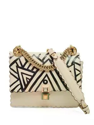 Fendi 2019 Small Kan I Scalloped Cross Body Bag