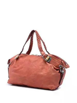 Gucci 2016-2026 Medium Leather Bamboo Bar Tote Bag