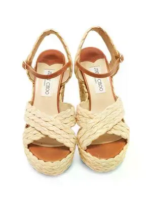 JIMMY CHOO Dellena Wedge-heel Sandals