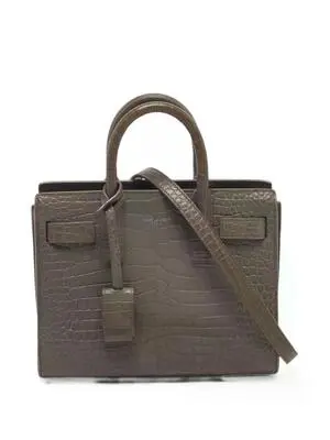 Saint Laurent 2017 Sac De Jour Crocodile-embossed Tote Bag