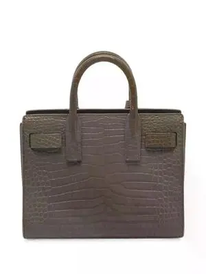 Saint Laurent 2017 Sac De Jour Crocodile-embossed Tote Bag