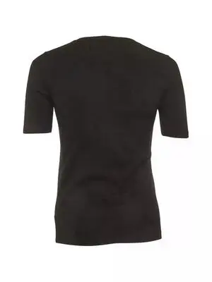 Theory Knit Crew-neck T-shirt - Black