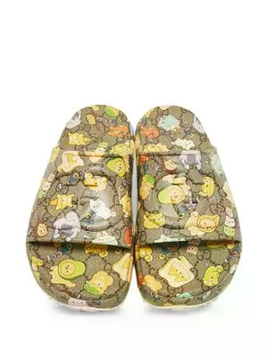 Gucci Pikarar Gg Supreme Sandals - Brown