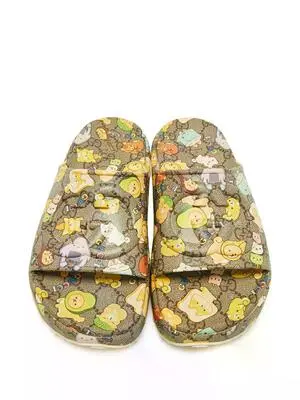 Gucci Pikarar Gg Supreme Platform Sandals